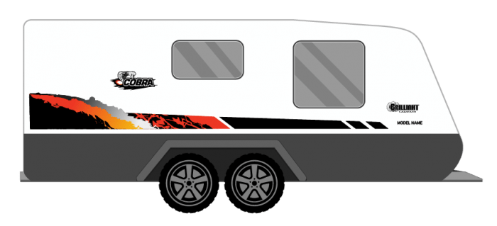 BRILLIANT COBRA CARAVAN STICKERS | CaravanStickers.com.au