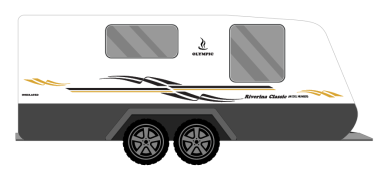 OLYMPIC RIVERINA CLASSIC CARAVAN STICKERS | CaravanStickers.com.au