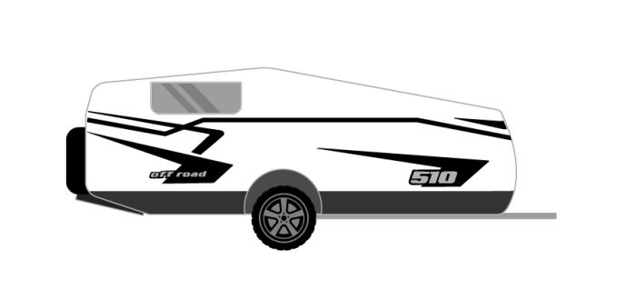 ECO-TOURER 510 OFF ROAD CARAVAN STICKERS | CaravanStickers.com.au
